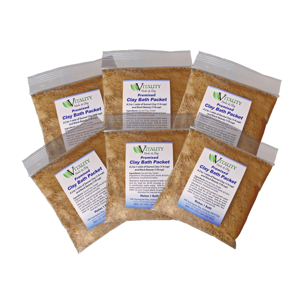 Clay Bath Packets - Premixed - Vital Life Essentials
